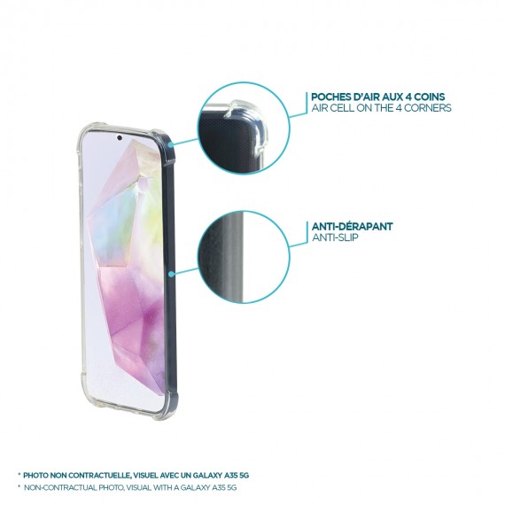 Coque de protection avec coins renforcés pour Galaxy A35 5G - R series