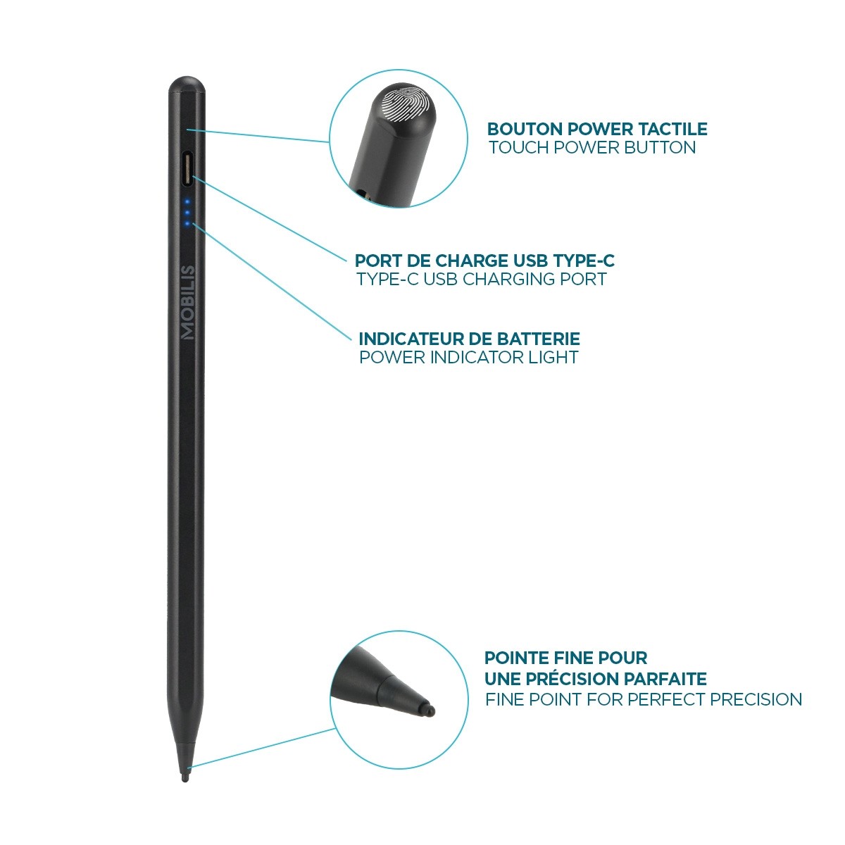 Stylet actif universel pour tablette
