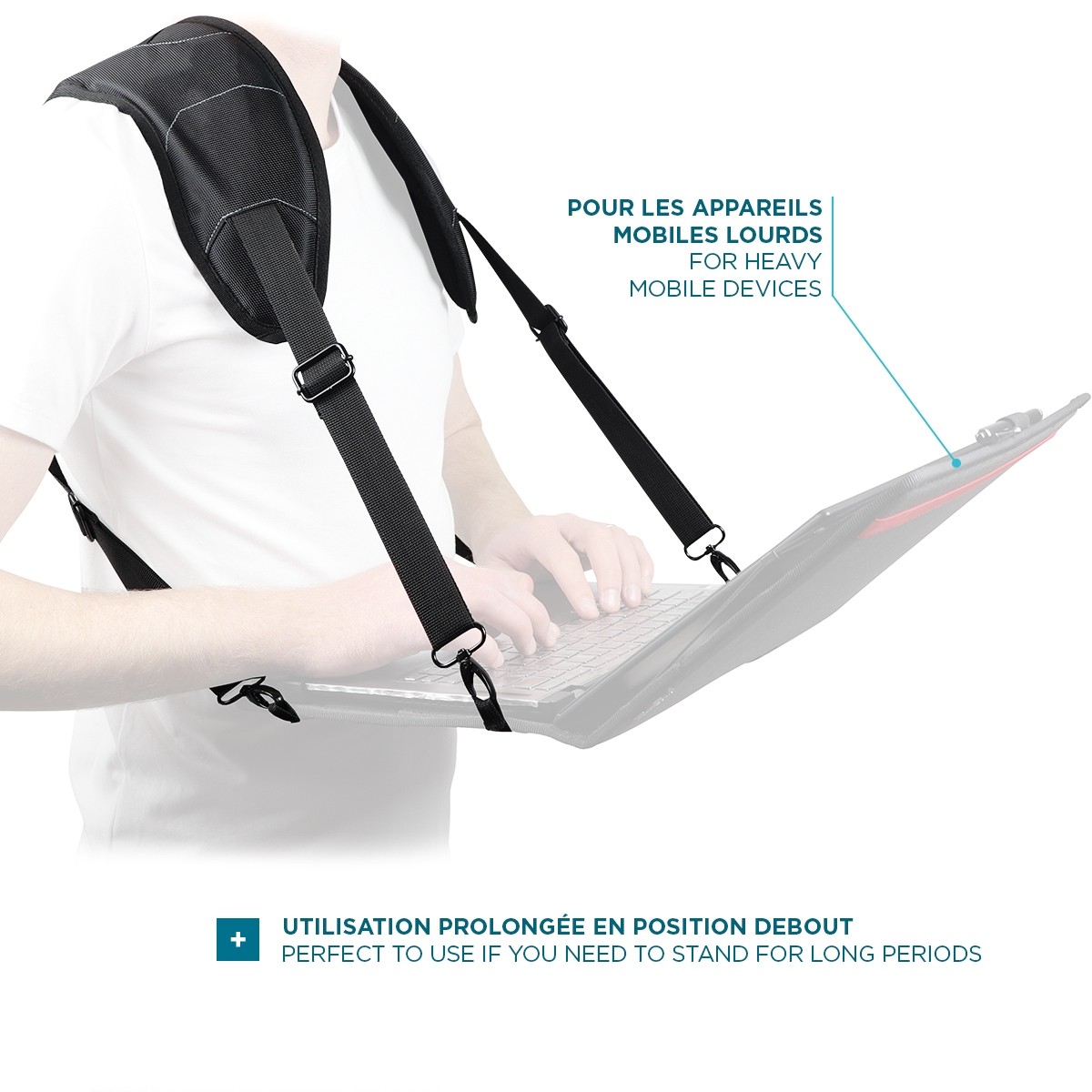 Laptop Harness, Universal, 100 - 140 cm, 4 attachment points, For ...