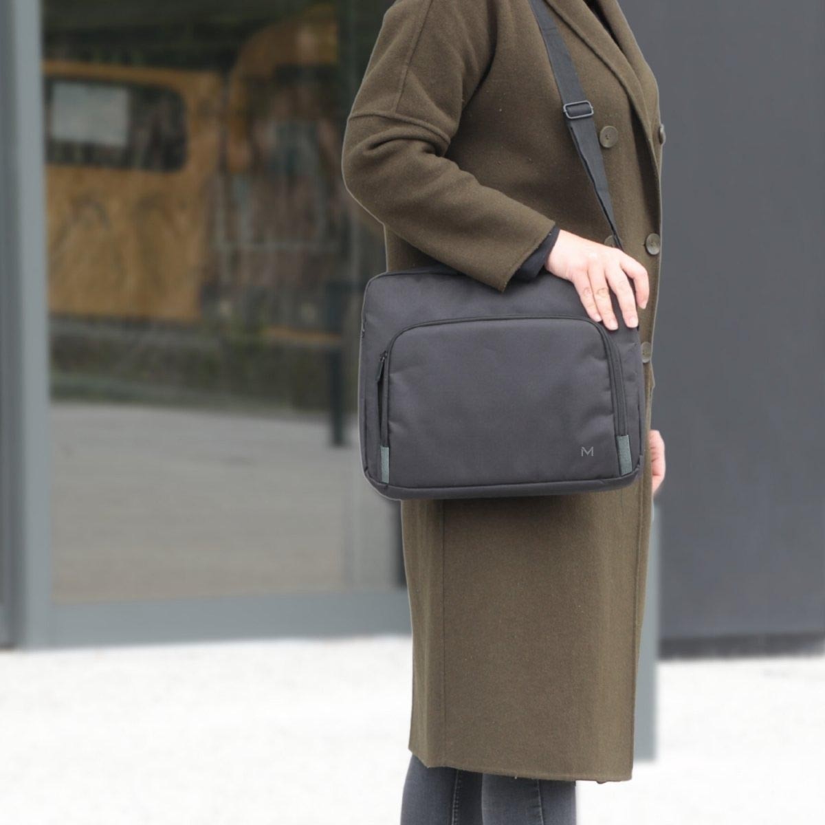 11 to 14inch laptop briefcase for travel and everyday commutes 30% recycled