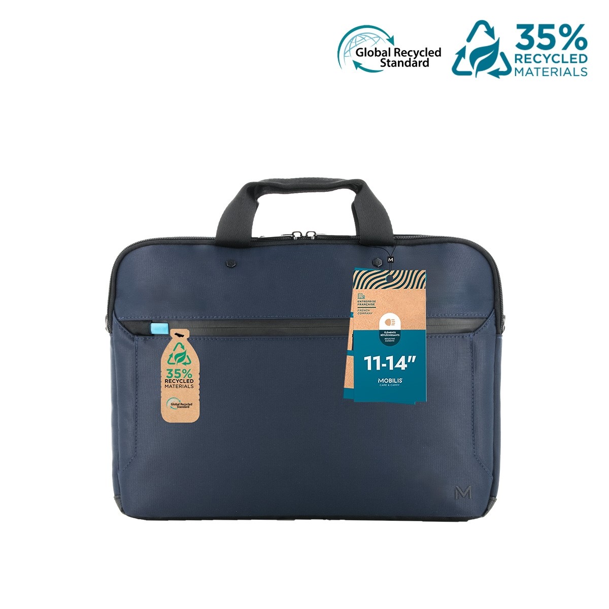 Compact Toploading Briefcase 11-14" - 35% Recycled - Executive 4