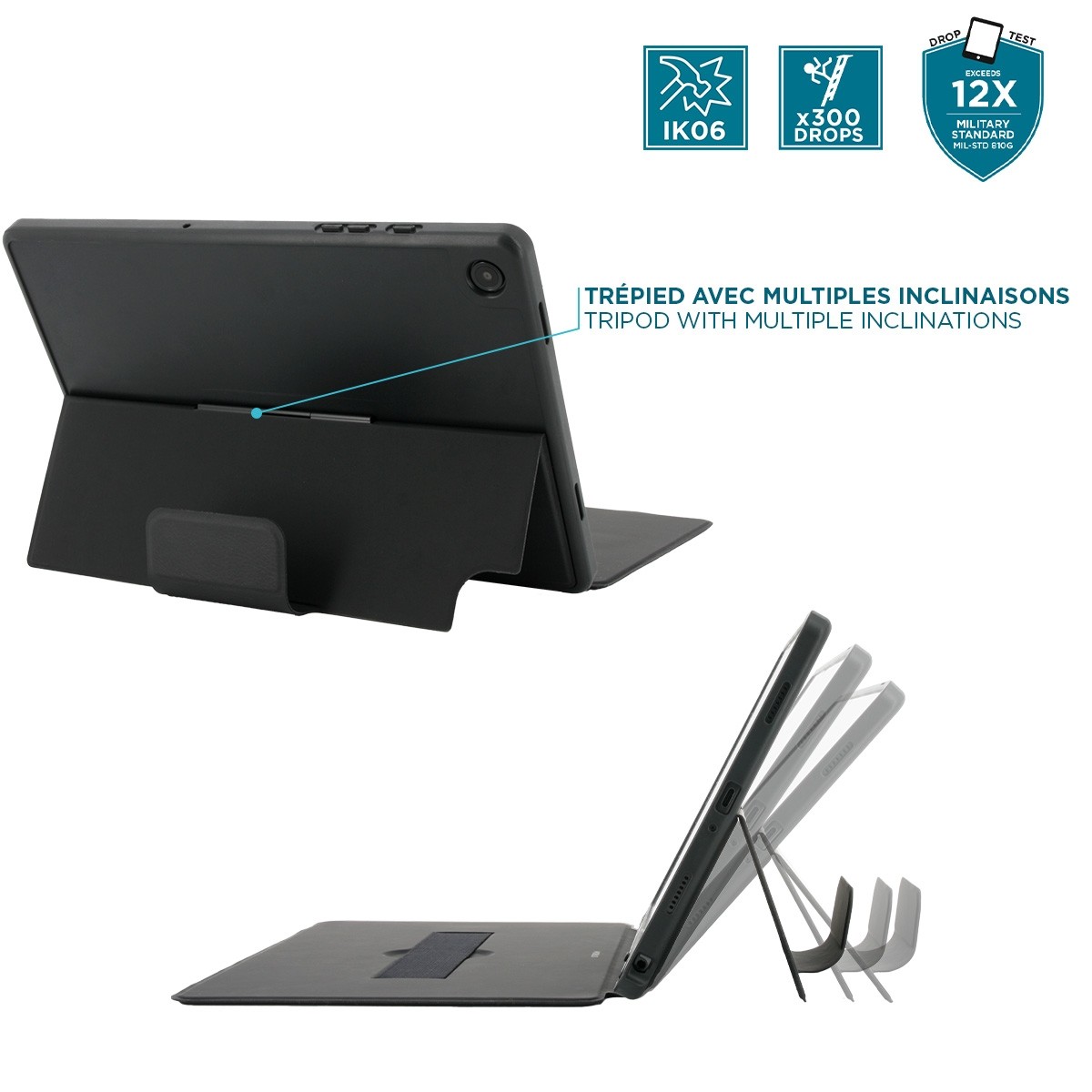 Folio protective case for Galaxy Tab A9+ 11'' (SM-X216R / SM-X210R / SM ...