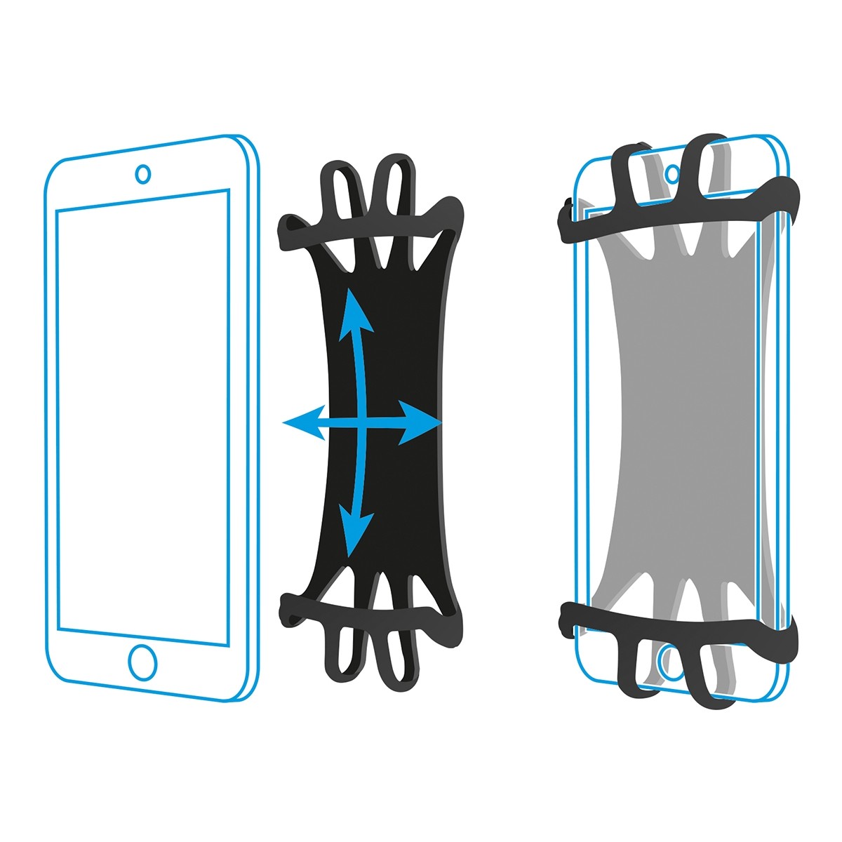 wrist mount for smartphone and mobile computer universal 4 to 6 inch