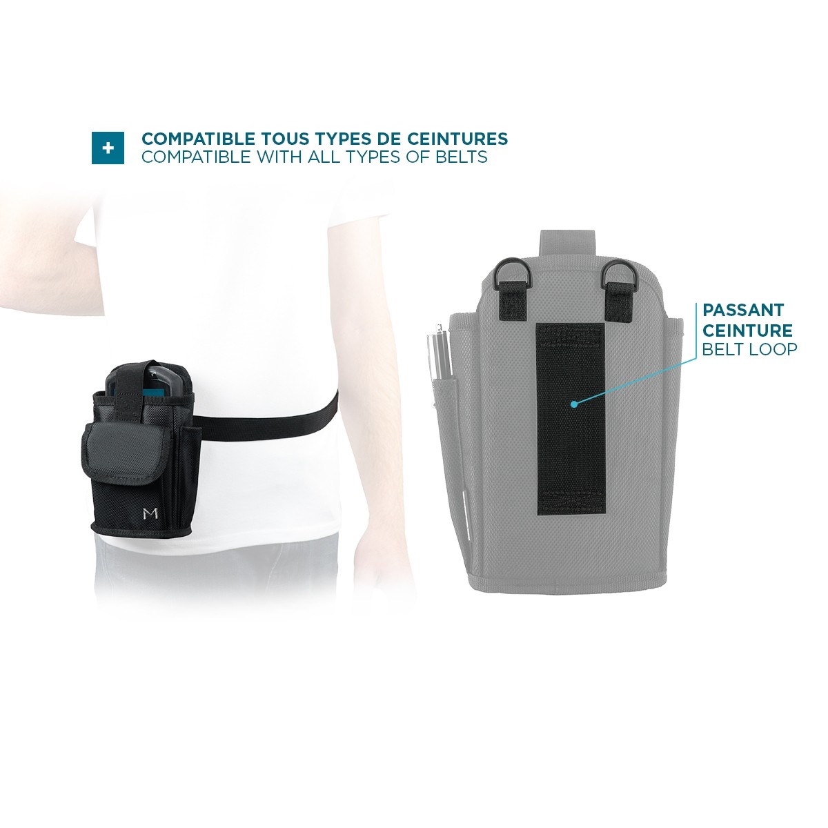 scanner holster with belt