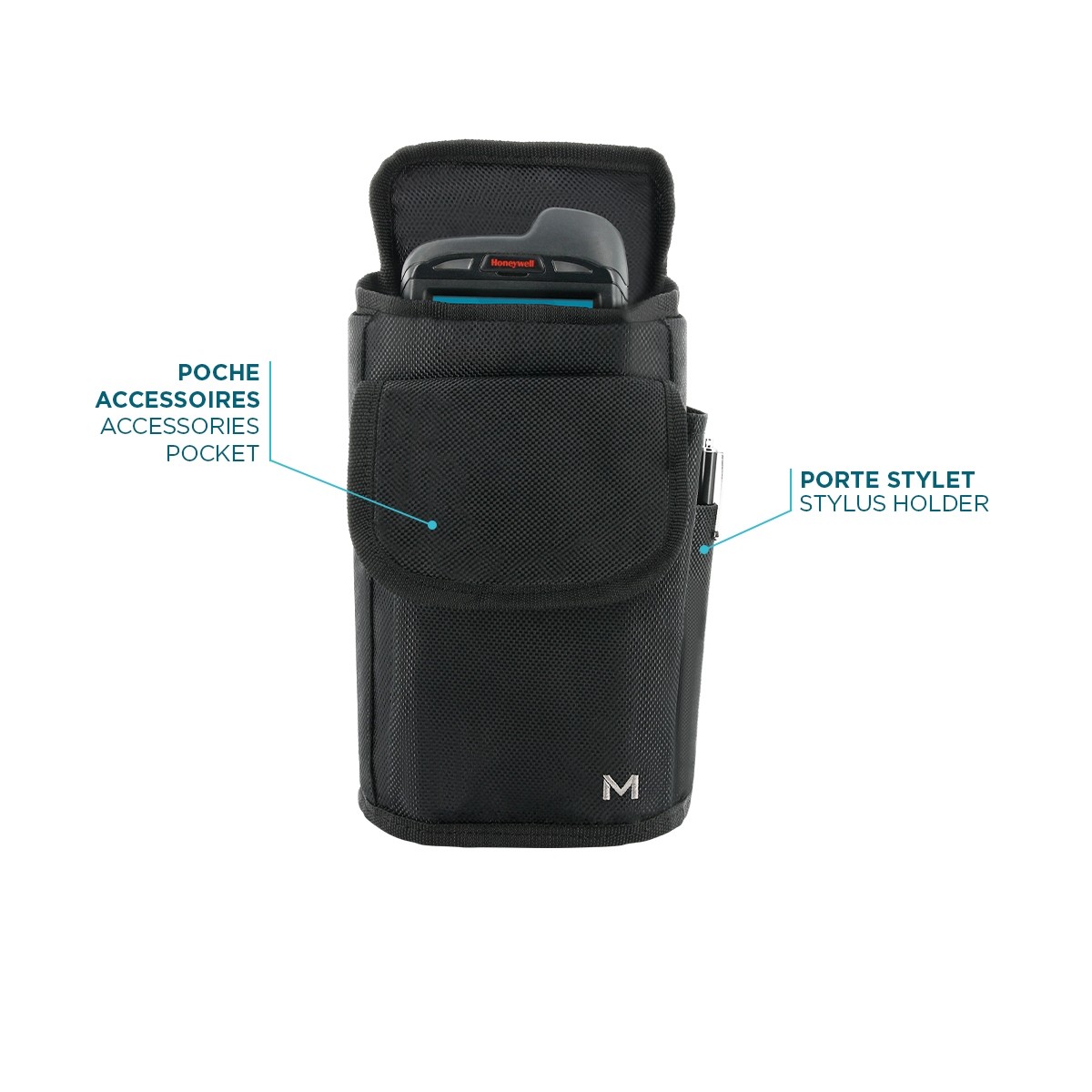 scanner device holster with accessories