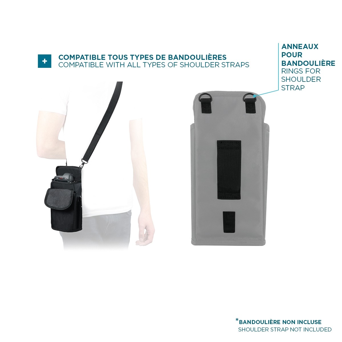 scanner device holster with accessories