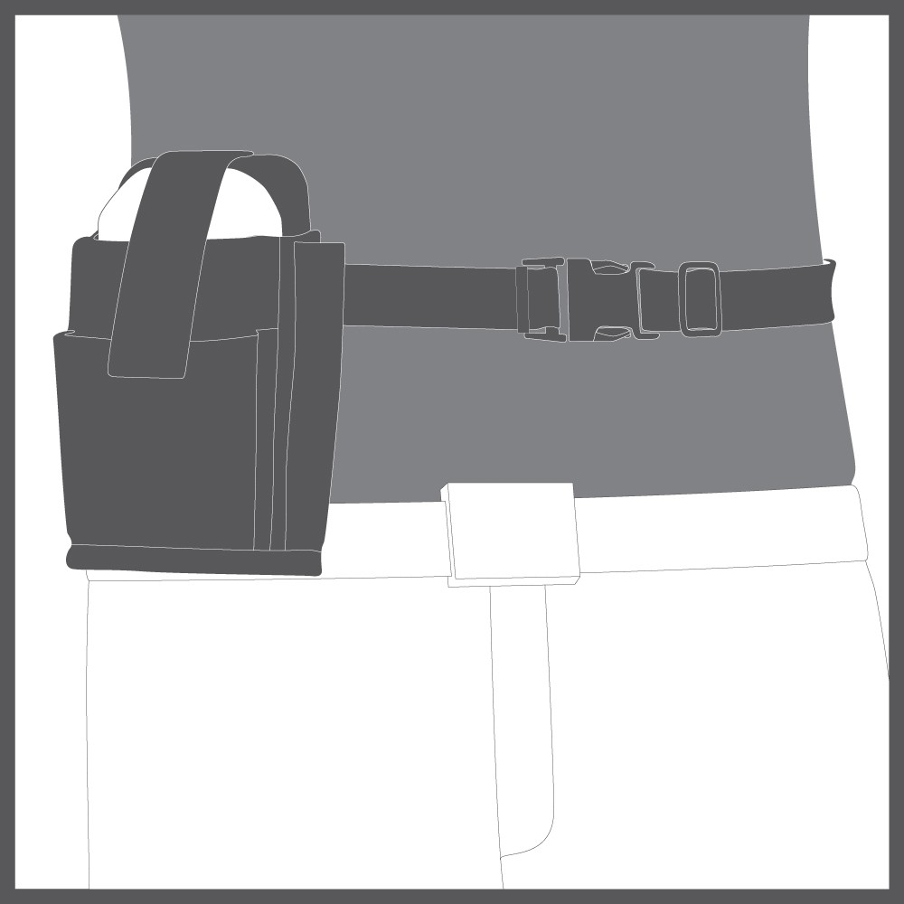 scanner device holster with accessories