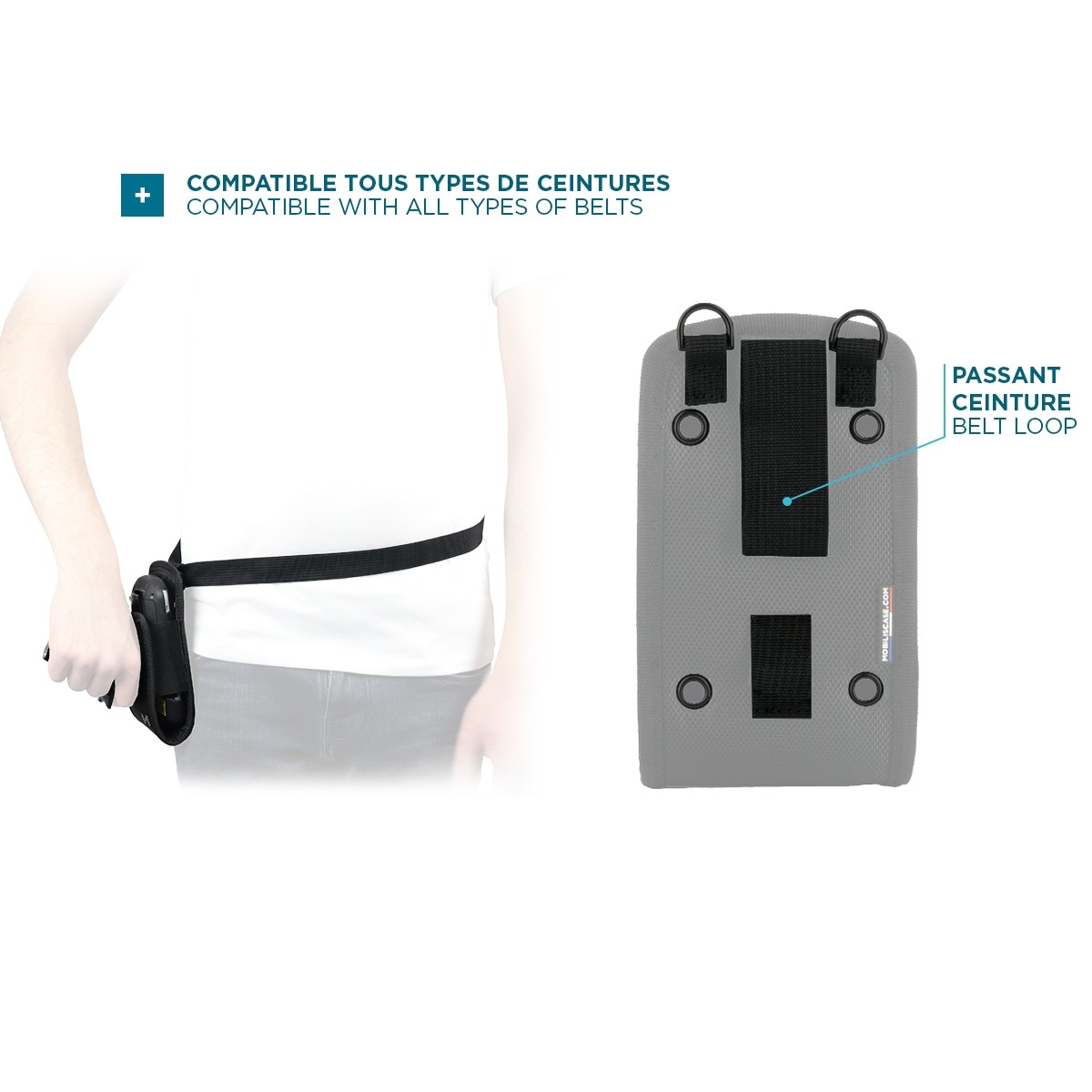 holster for scanner with trigger belt clip + legstrap