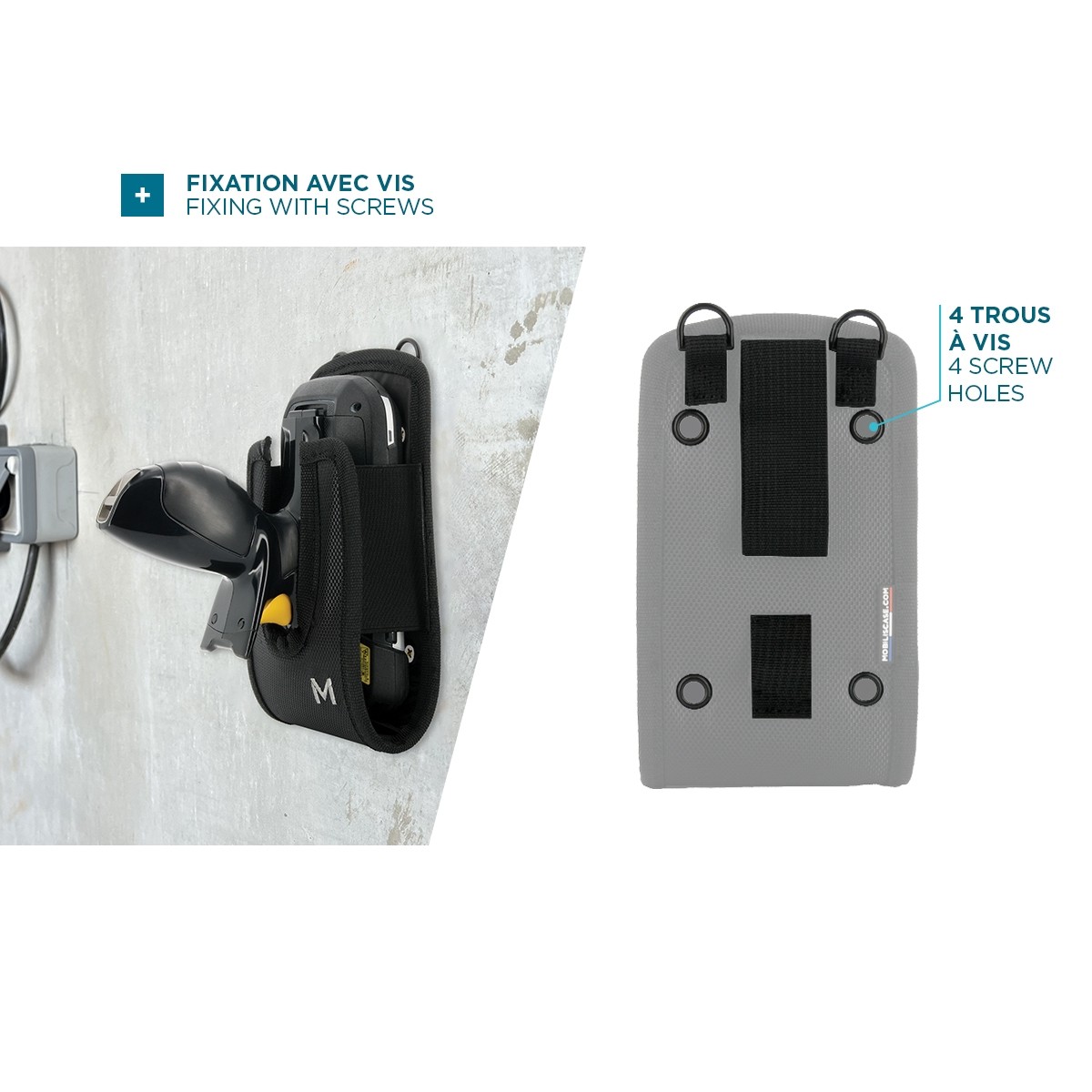 holster for scanner with trigger belt clip + legstrap