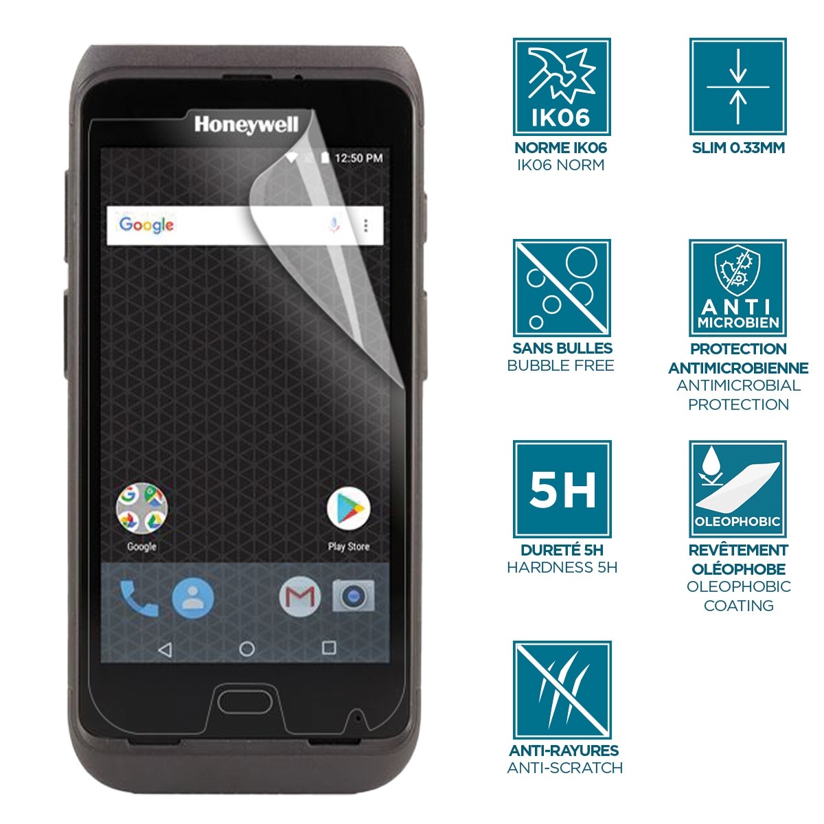 high protection ik06 for scanner honeywell eda51 screen