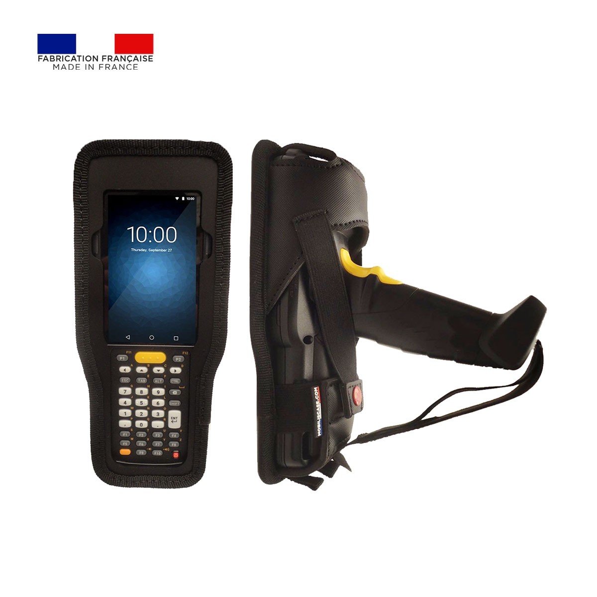 textile protective case for zebra mc3300 industrial scanner with trigger