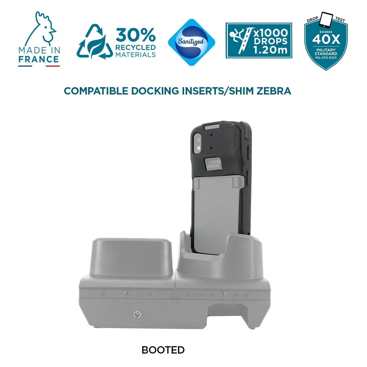 Rugged protective case for Zebra TC22 - TC27 - PROTECH