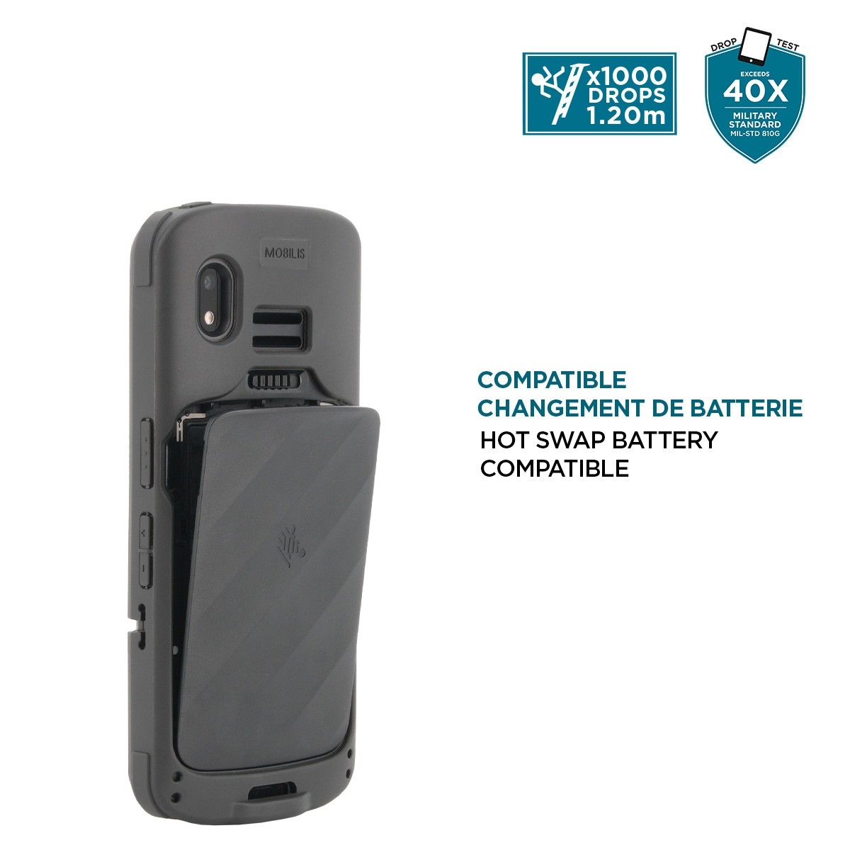 Rugged protective case for Zebra TC15 - TN28