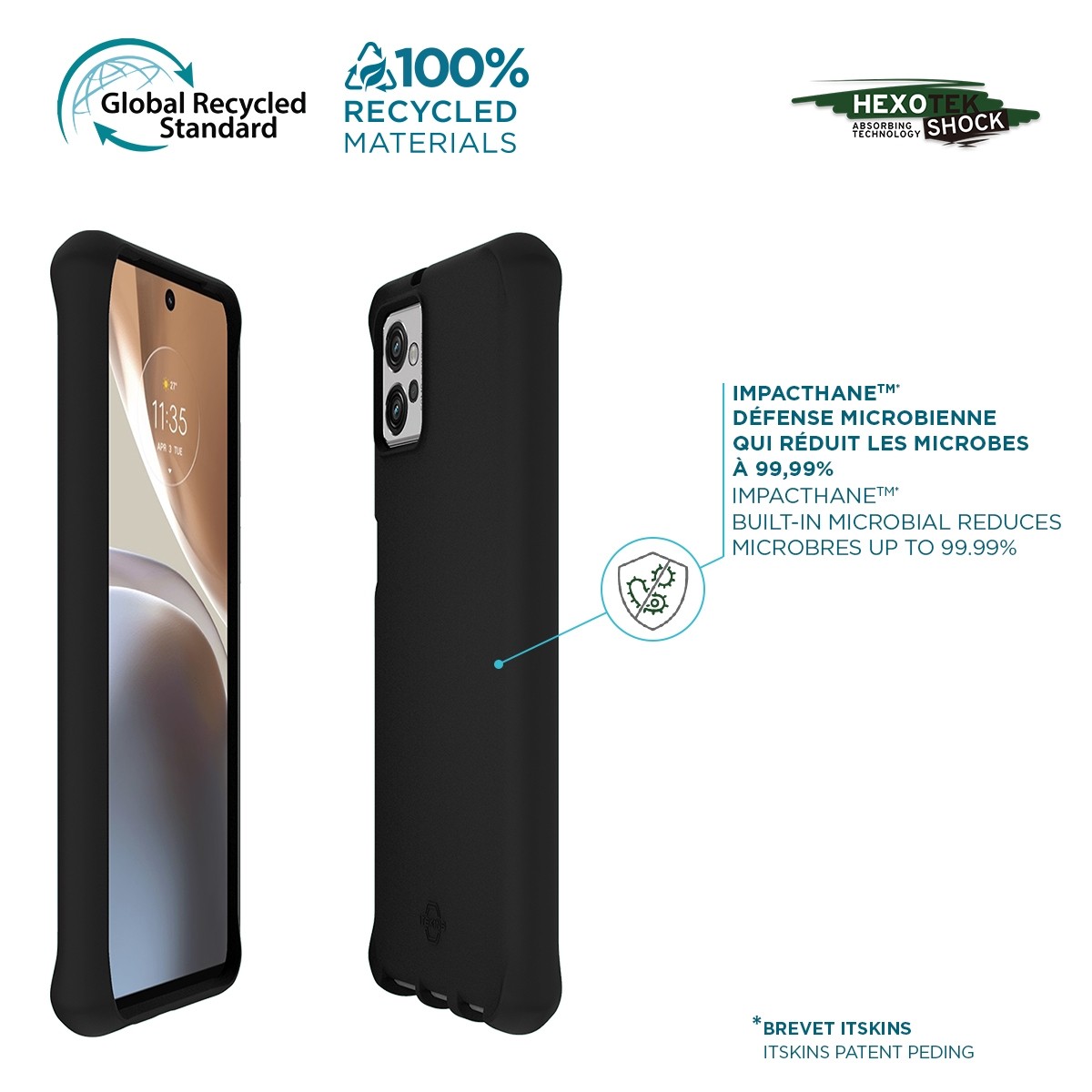 Shockproof Case Motorola Moto G32, Rugged Cell Phone Cover, Built-in ...