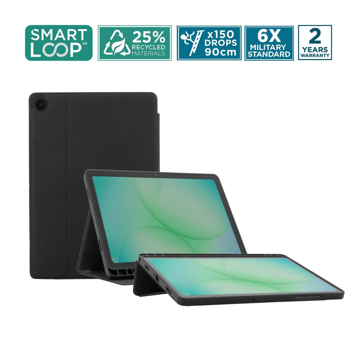 Protective case with flap for Galaxy Tab A11+ / Galaxy Tab A9+ (11 ...