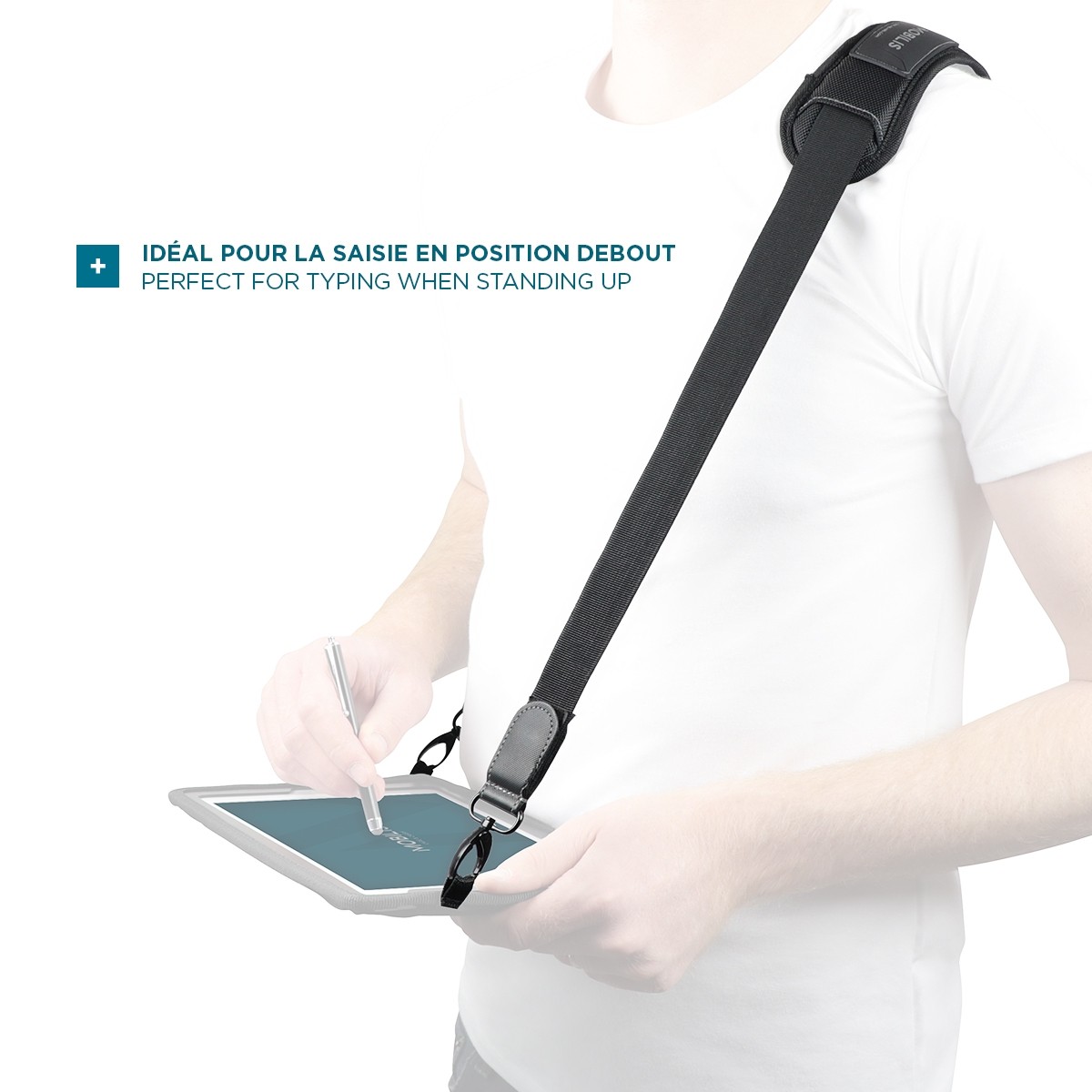 Shoulder Strap for Tablet, Phone, Scanner, 105 - 145 cm, 2 Attachement ...
