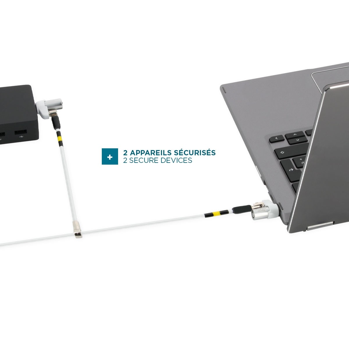 double security locks for 2 computers simultaneously