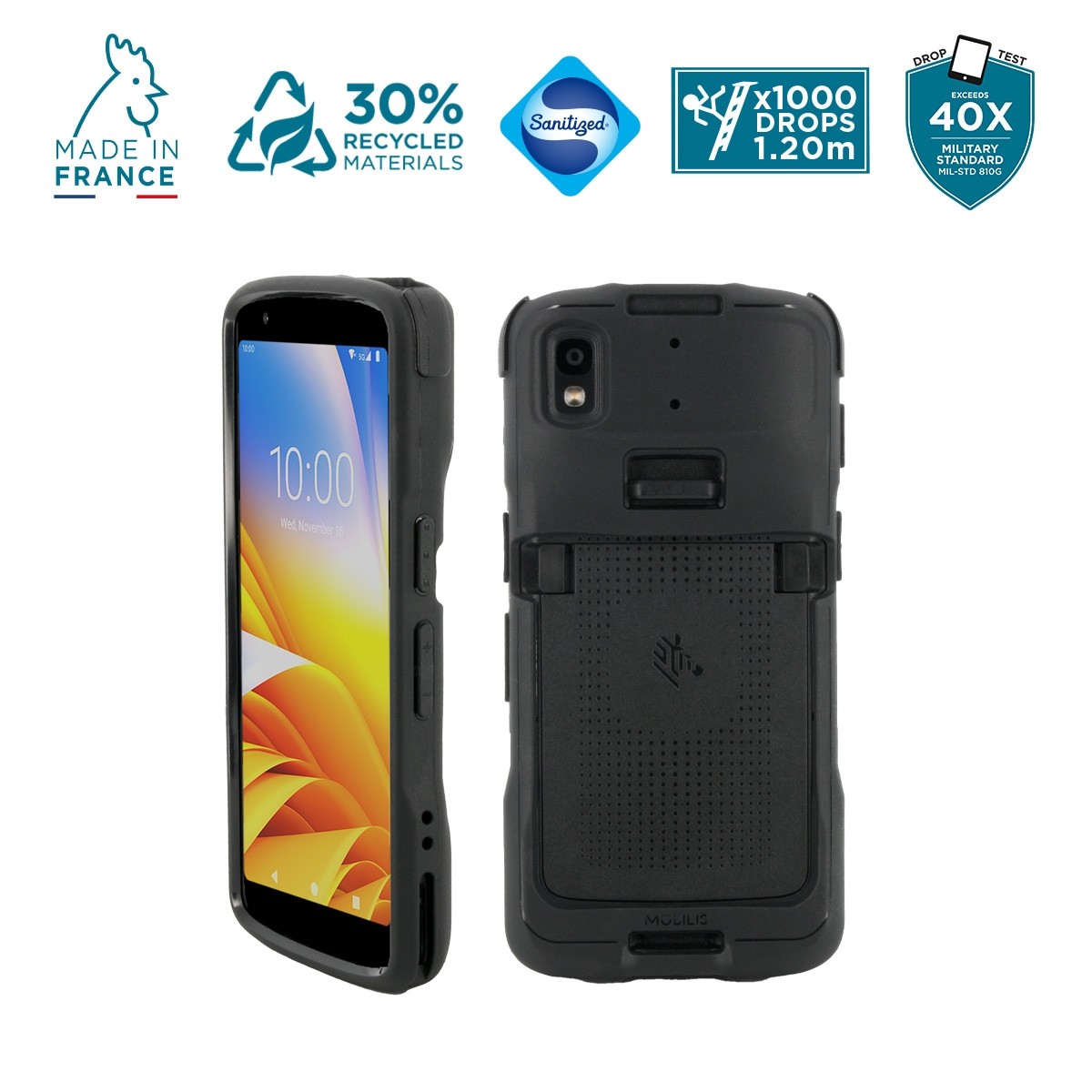 Rugged protective case for Zebra TC22 - TC27 - PROTECH